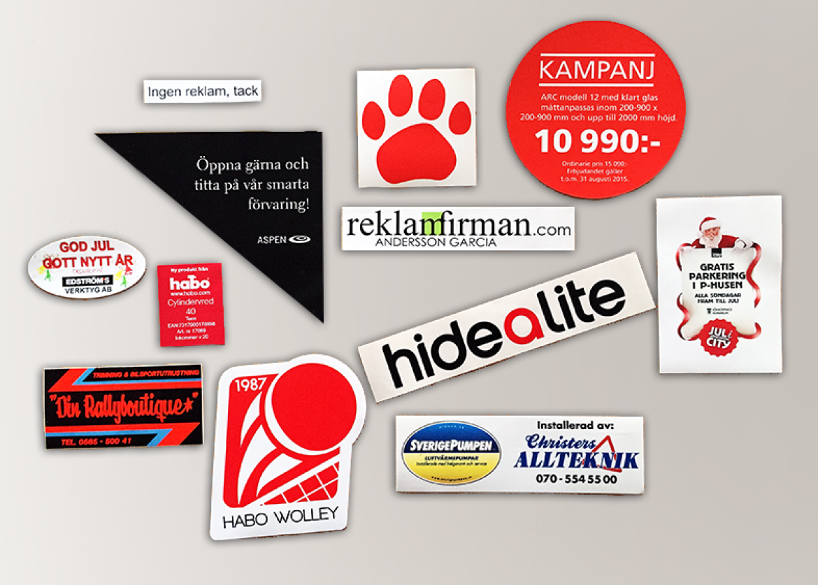 Trycka egna dekaler med snabb leverans | Seriflex Grafiska